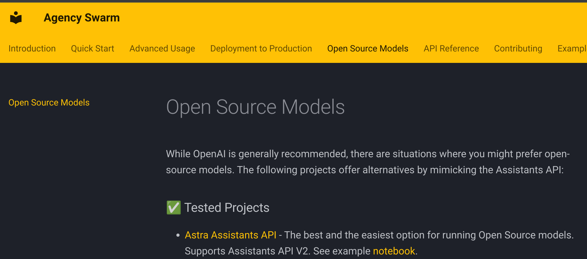 Agency Swarm with Third Party and Open Source Models